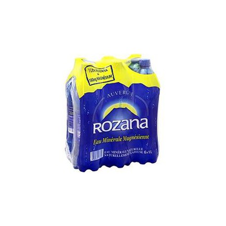 Rozana Eau Minérale Naturelle Gazeuse Rozana 6X1L - DRH MARKET Sarl